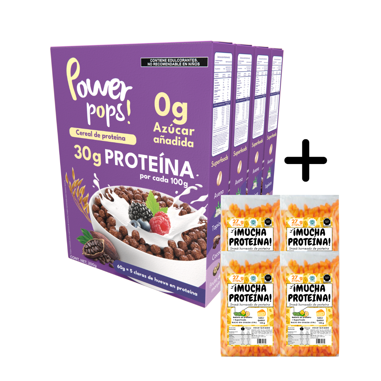 4x4 pack --> 4 Power pops! + 4 ¡Mucha proteína! con Envío gratis ...