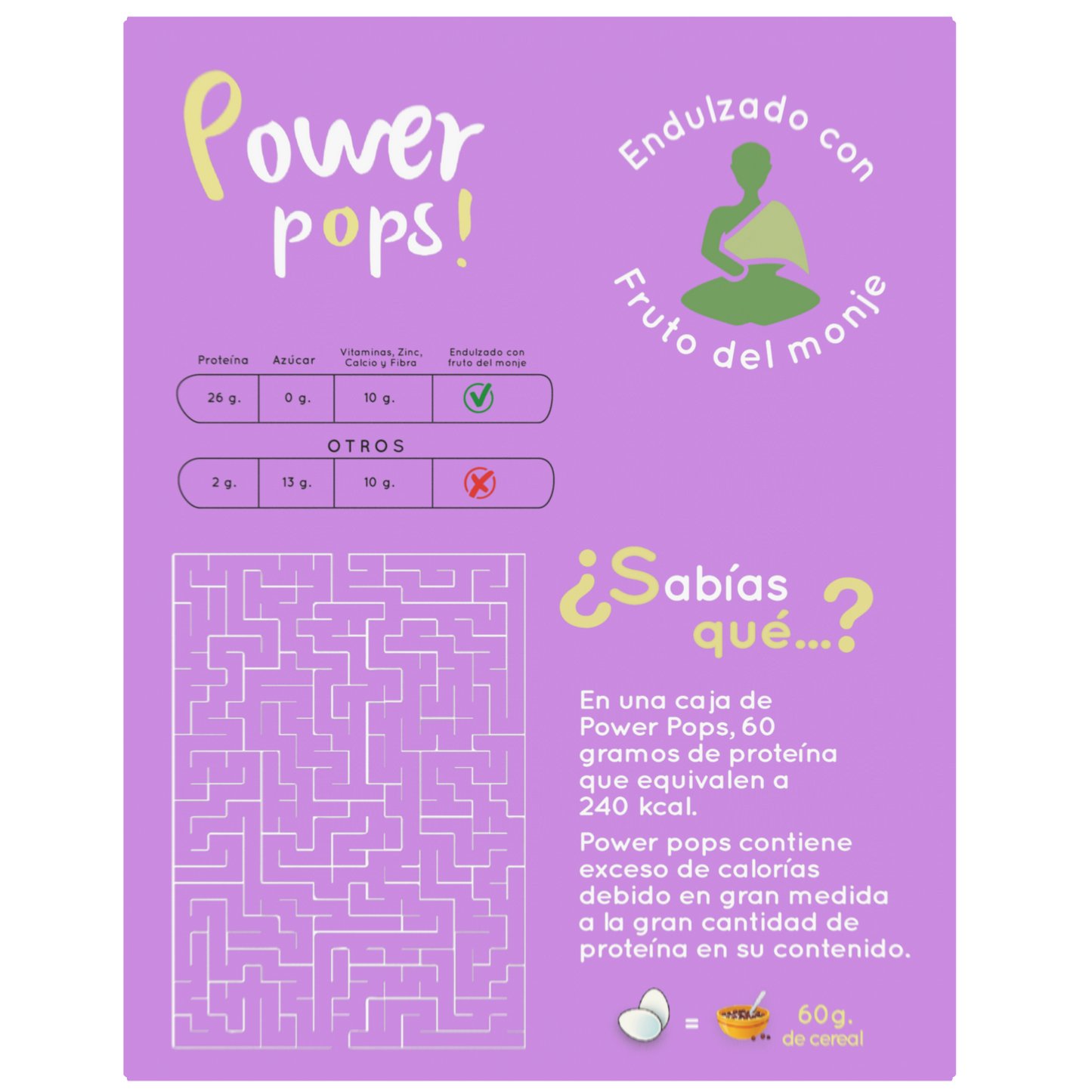 4-Pack Power pops! cereal alto en proteína envio incluido. – Power pops ...