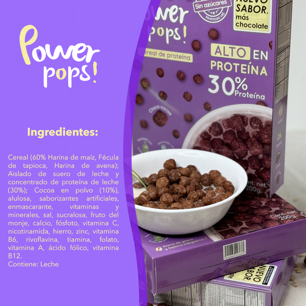 4-Pack Power pops! cereal alto en proteína envio incluido.